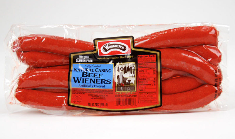 Natural Casing Wieners - 2/3 - Wimmer's Meats